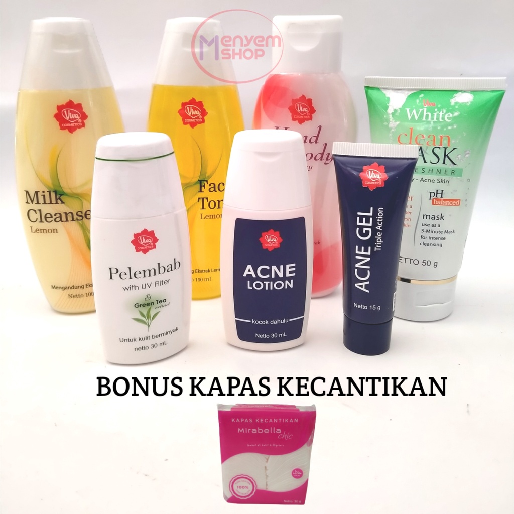 Jual paket viva acne kulit berminyak isi 7 free kapas ( paket viva ... Jual paket viva acne kulit berminyak isi 7 free kapas ( paket viva ...