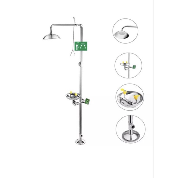 Jual Emergency Eyewash Station Shower Washer Unicare Original | Shopee ...