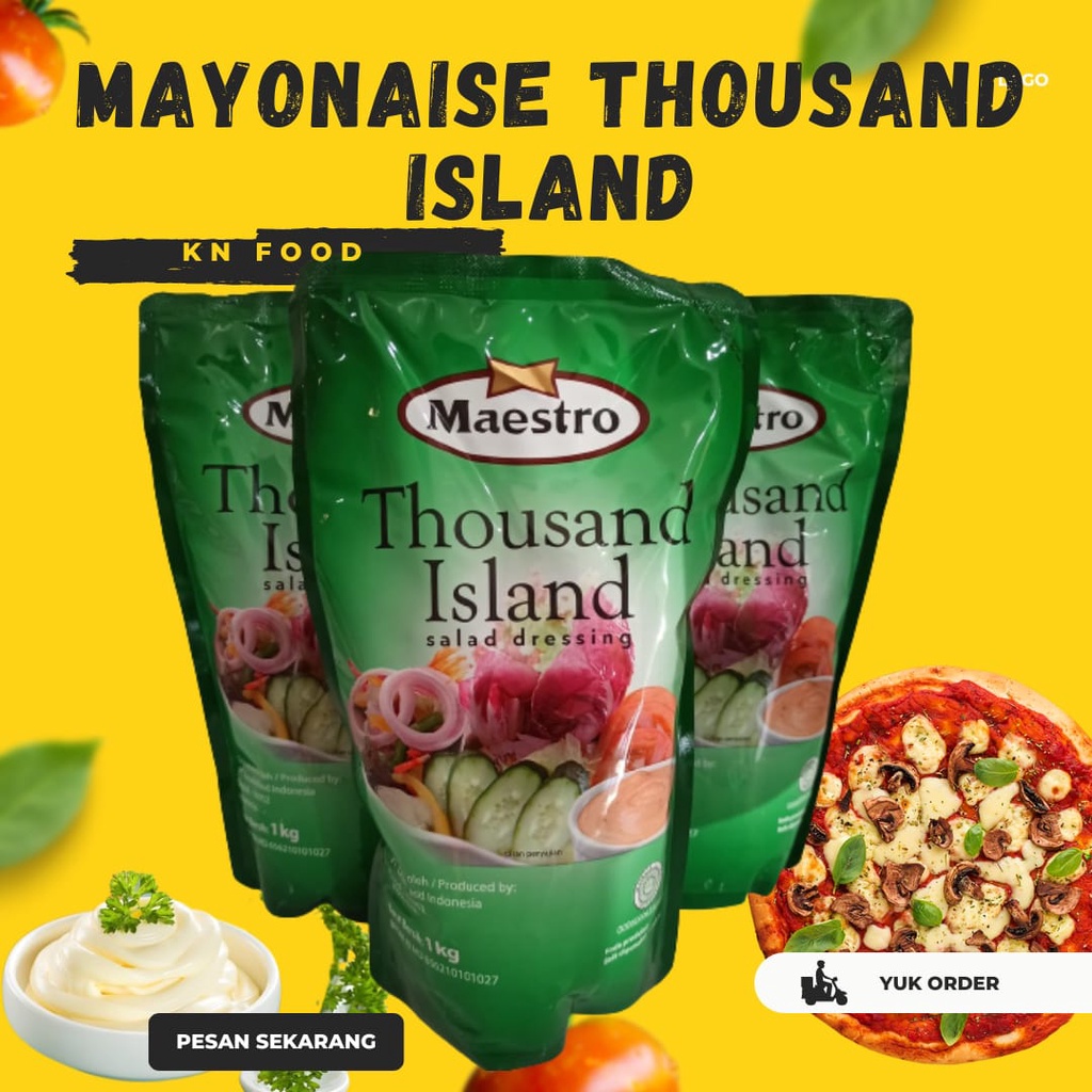 Jual Mayonese Thousand Island 1kg / Mayonaise Thousand 1kg | Shopee ...
