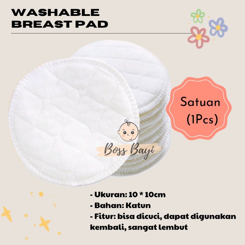 Jual BOSS BAYI - Washable Breast Pad / Bantalan Payudara Bisa Dicuci ...