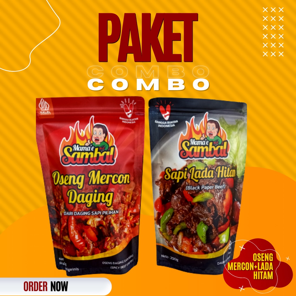 Jual Paket Combo Sapi Lada Hitam + Oseng Mercon Daging Sapi Pedas ...