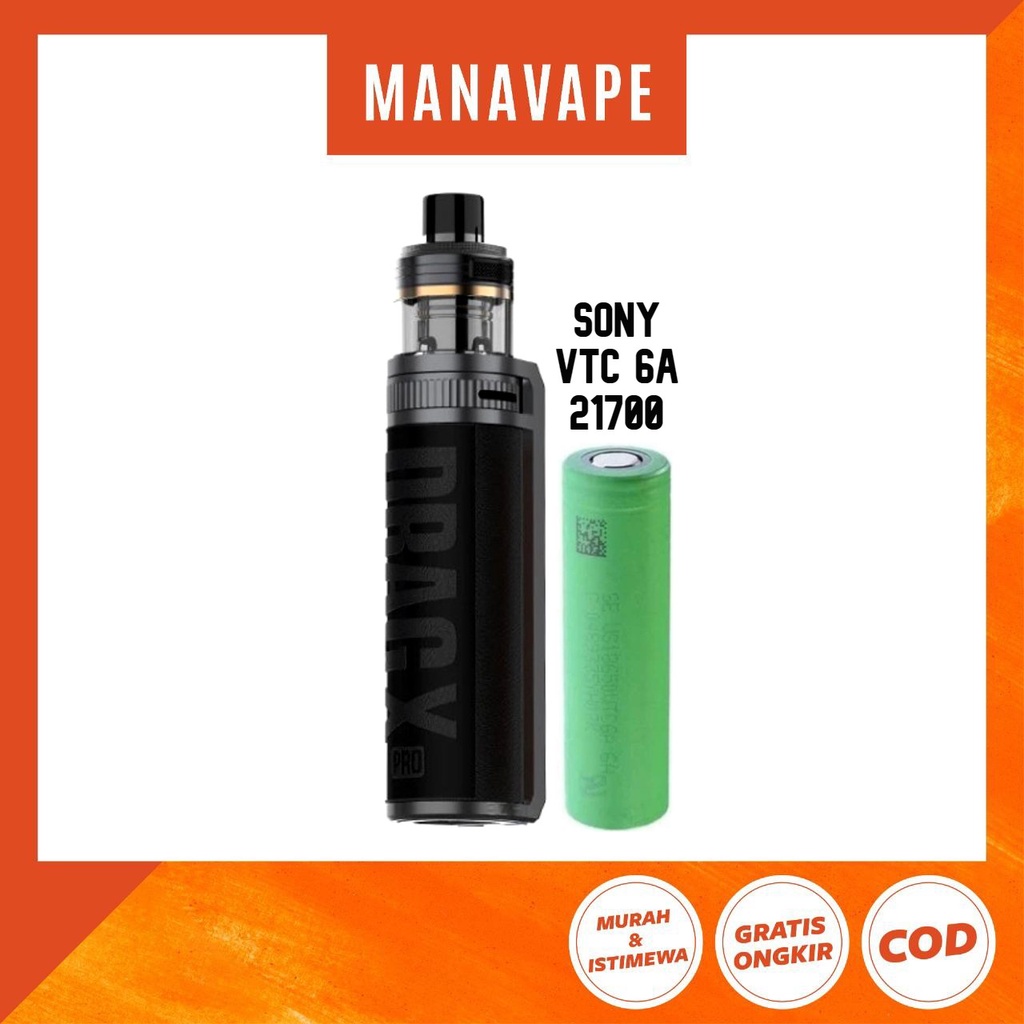 Jual DRAG X PRO KIT 100W AUTHENTIC by VOOPOO + BATTERY SONY VTC 6A ...