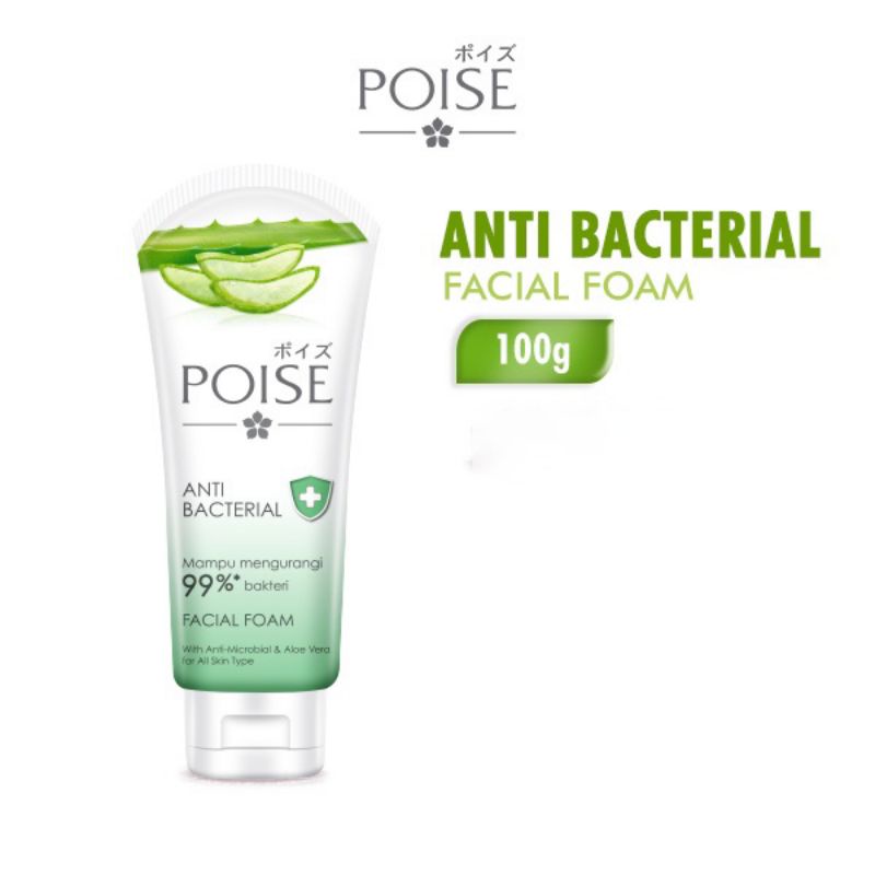 Jual Poise anti bacterial facial foam 100gr | Shopee Indonesia