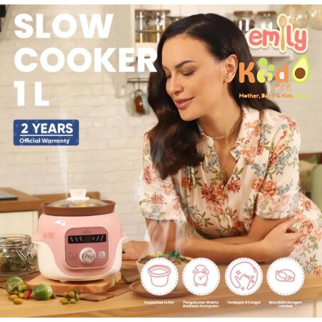 Jual Emily ESC-34003 Slow Cooker Claypot 1L | Shopee Indonesia