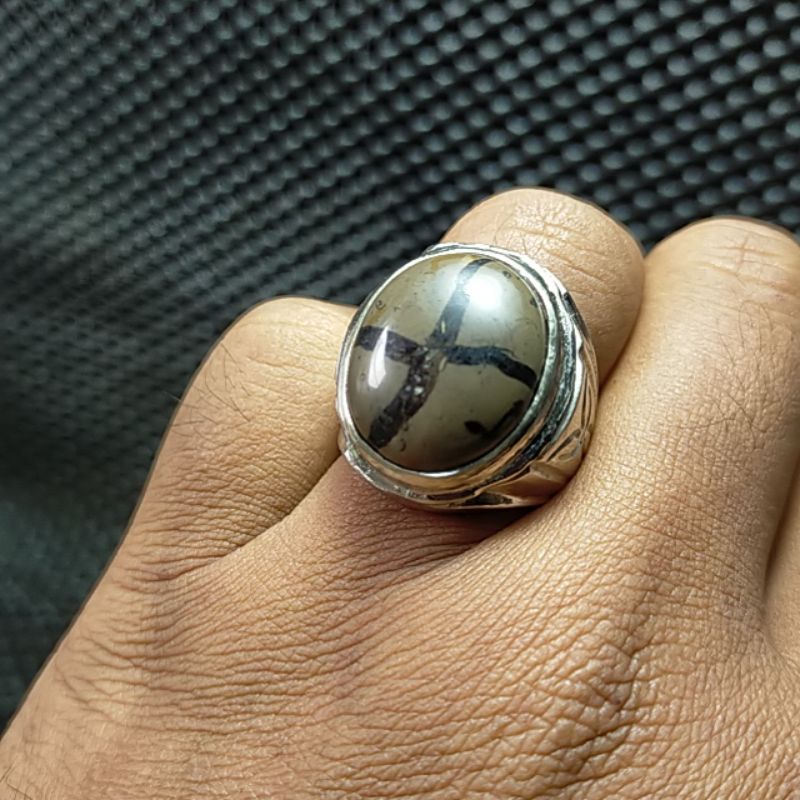 Jual cincin batu akik natural tapak jalak | Shopee Indonesia