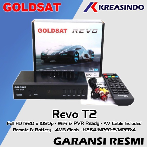 Jual GOLDSAT REVO STB Set Top Box Penerima SignaL TV Digital Receiver ...
