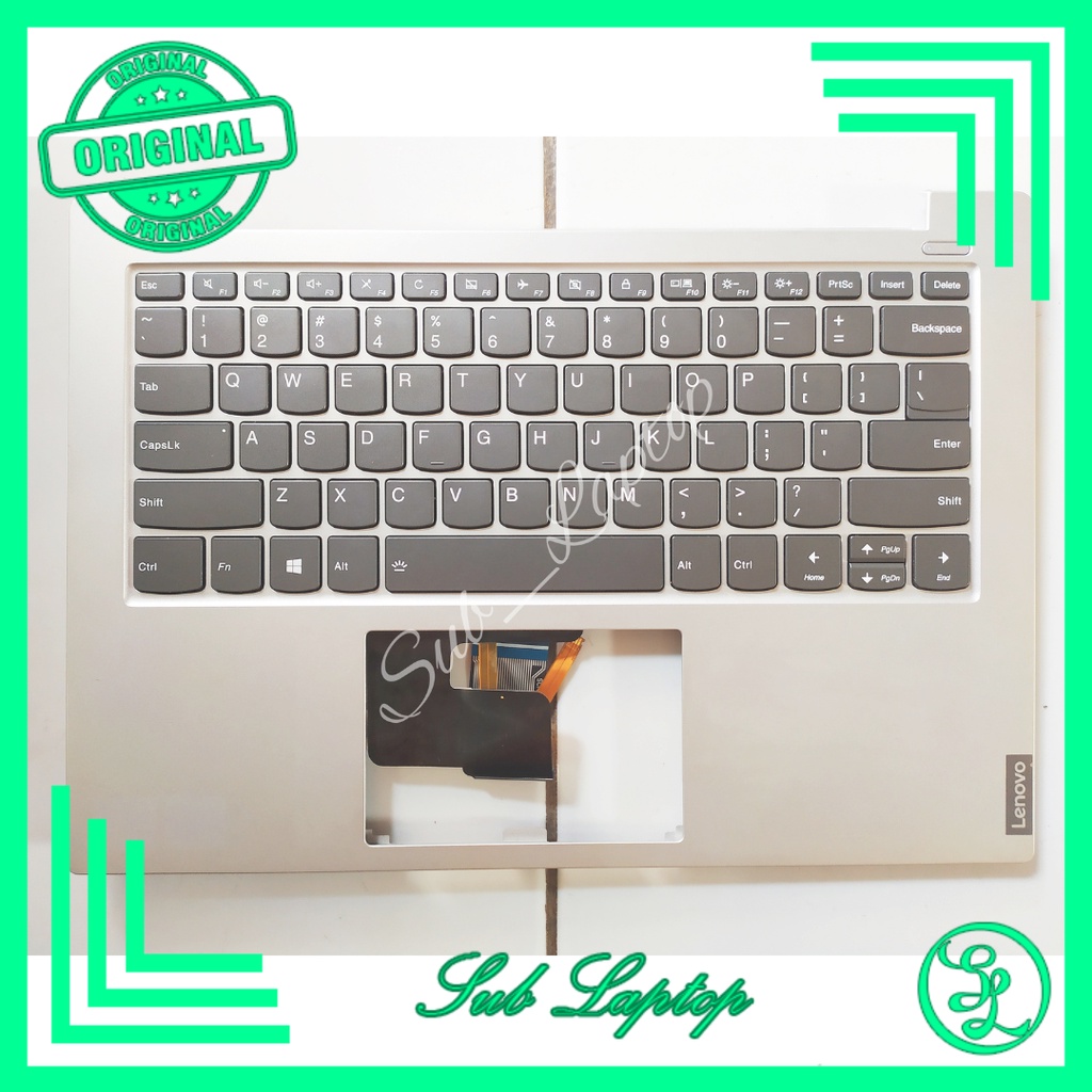 Jual Keyboard Lenovo Topcase Palmrest Ideapad S340 14 S340-IWL Silver ...