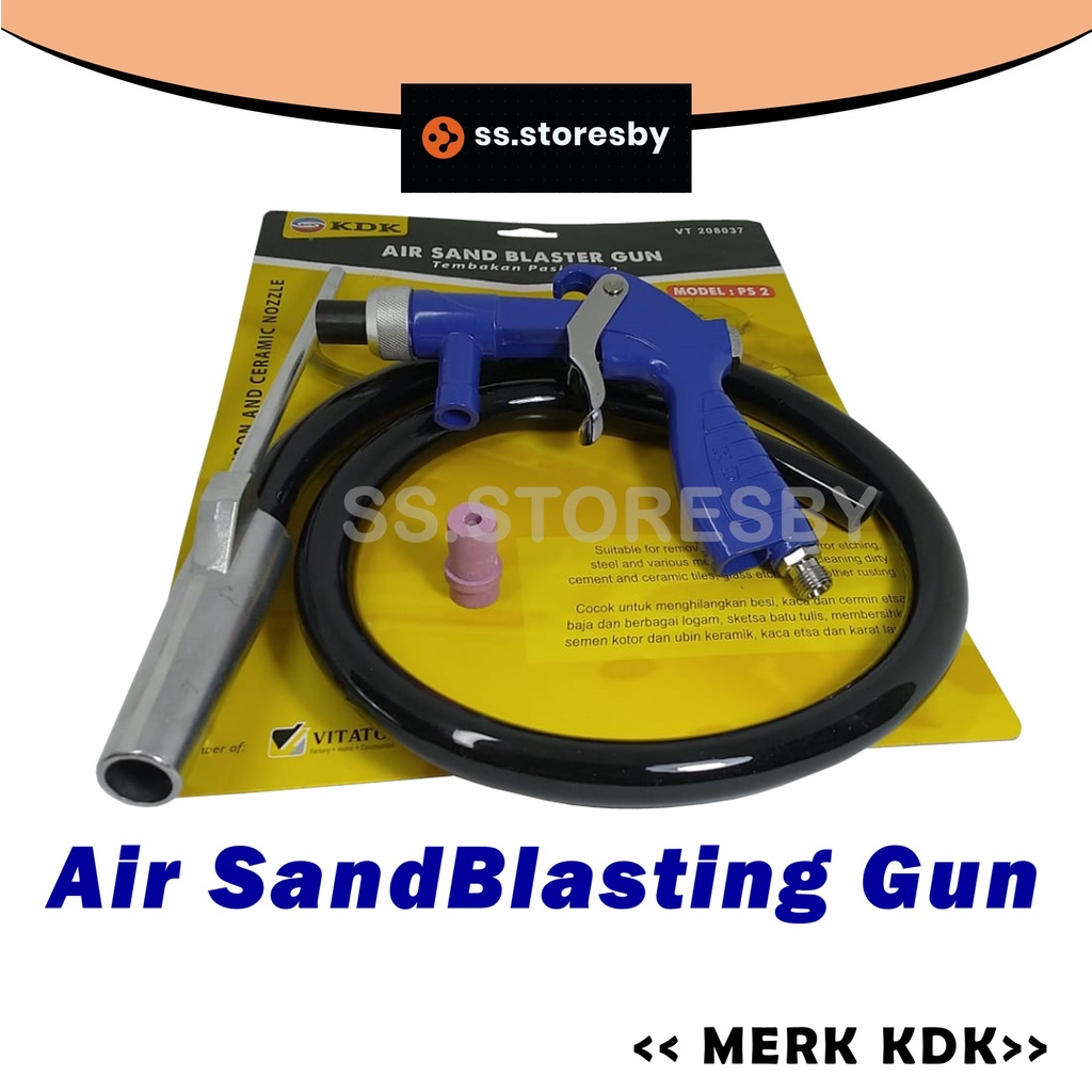Jual AIR SANDBLASTING GUN SAND BLASTER SEMPROTAN ANGIN PASIR SILIKA KACA ALAT TEMBAKAN KARAT ...