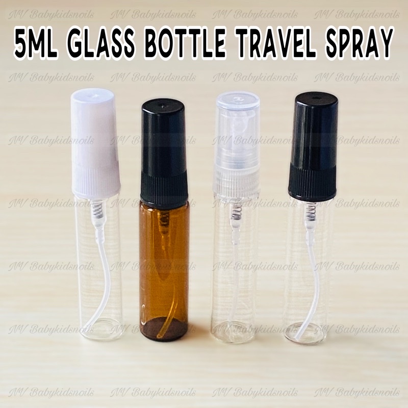 Jual BOTOL KACA SPRAY 5ml / CLEAR GLASS SPRAY BOTTLE 5ml / PERFUME ...