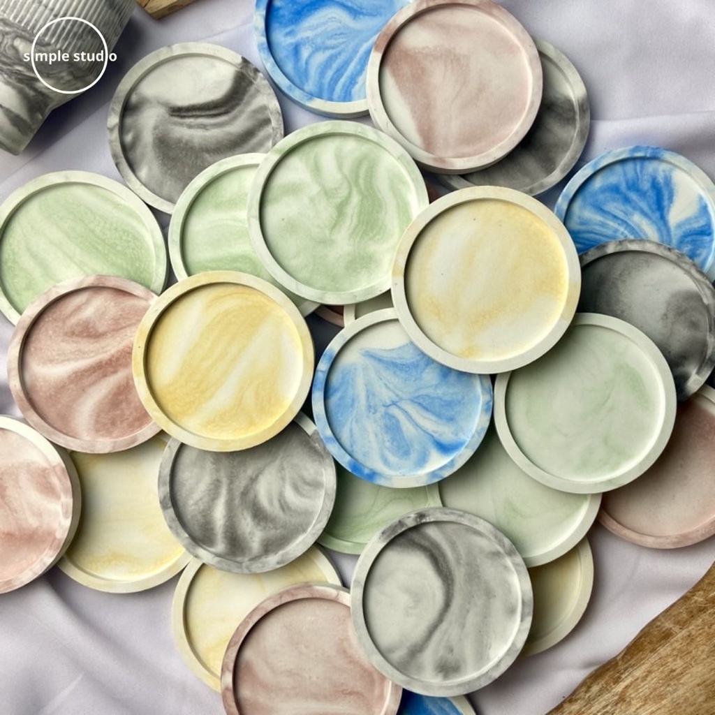 Jual Coaster Serap Air Aesthetic | Tatakan Gelas Bulat | Shopee Indonesia