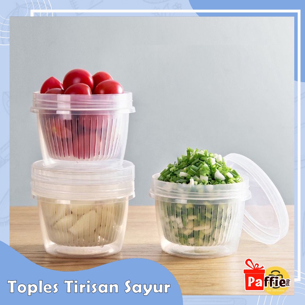 Jual Kotak Toples Penyimpanan Buah Tirisan Box Tiris Sayur Container ...