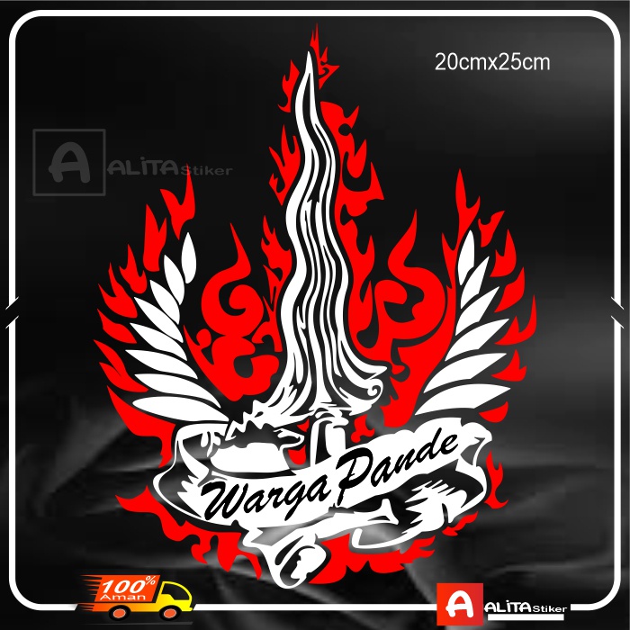 Jual Stiker Cutting Logo Simbul Warga Pande | Shopee Indonesia