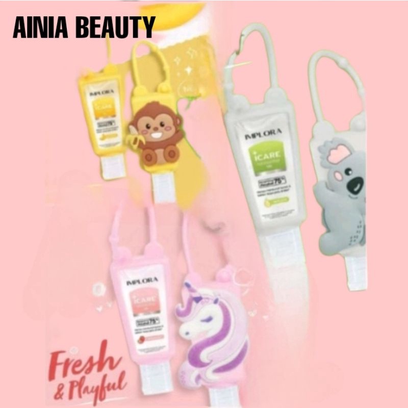 Jual IMPLORA I Care Hand Sanitizer Gel Karakter Lucu 30 ML | Shopee ...