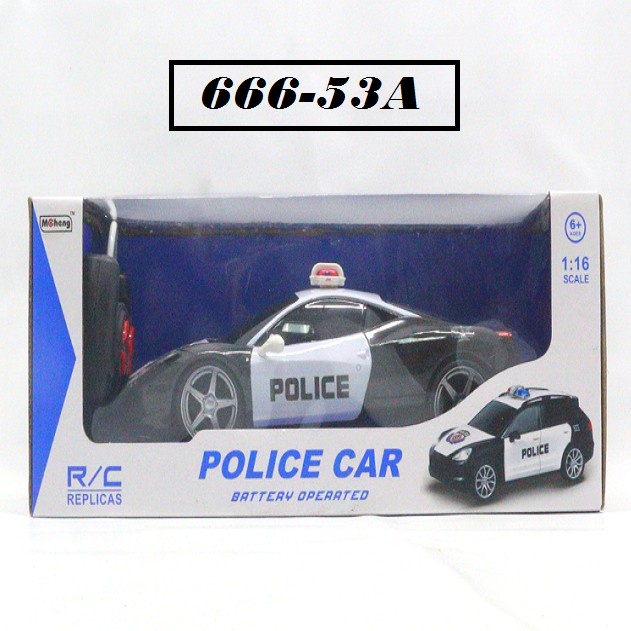 Jual Mainan Mobil Polisi Remote Control / Police Car 1:16 RC 666-53A ...