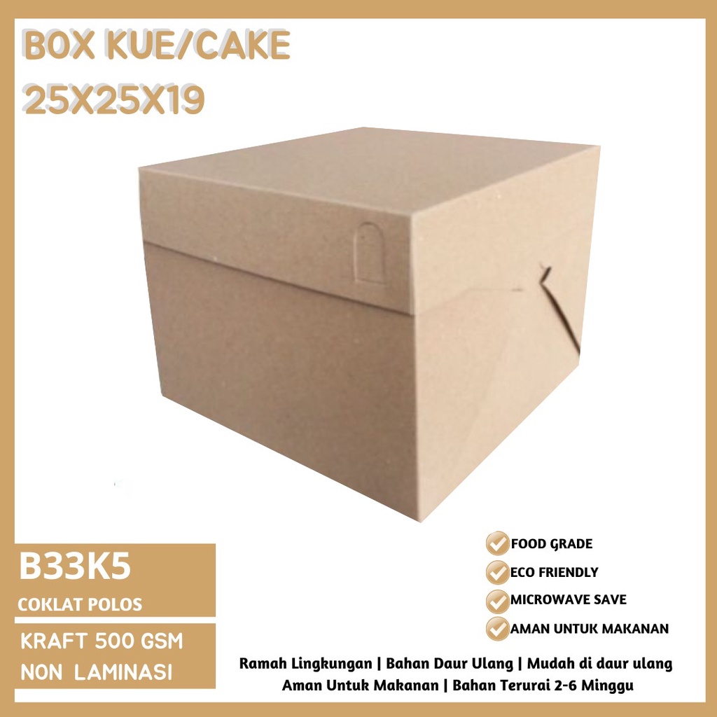 Jual Dus Kue Ulang Tahun Tebal 500 Gsm Box Cake Dus Tumpeng BB33K5 ...