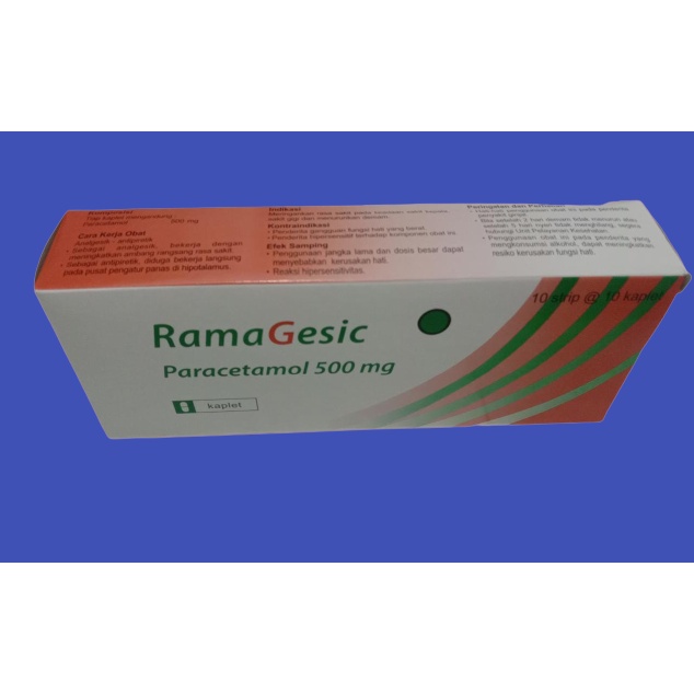 Jual RAMAGESIC PARACETAMOL 500MG PER BOX ISI 10 STRIP | Shopee Indonesia