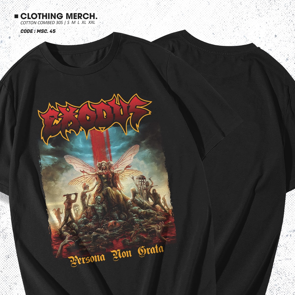 Jual Tshirt Kaos Merchandise band metal - Exodus | Shopee Indonesia