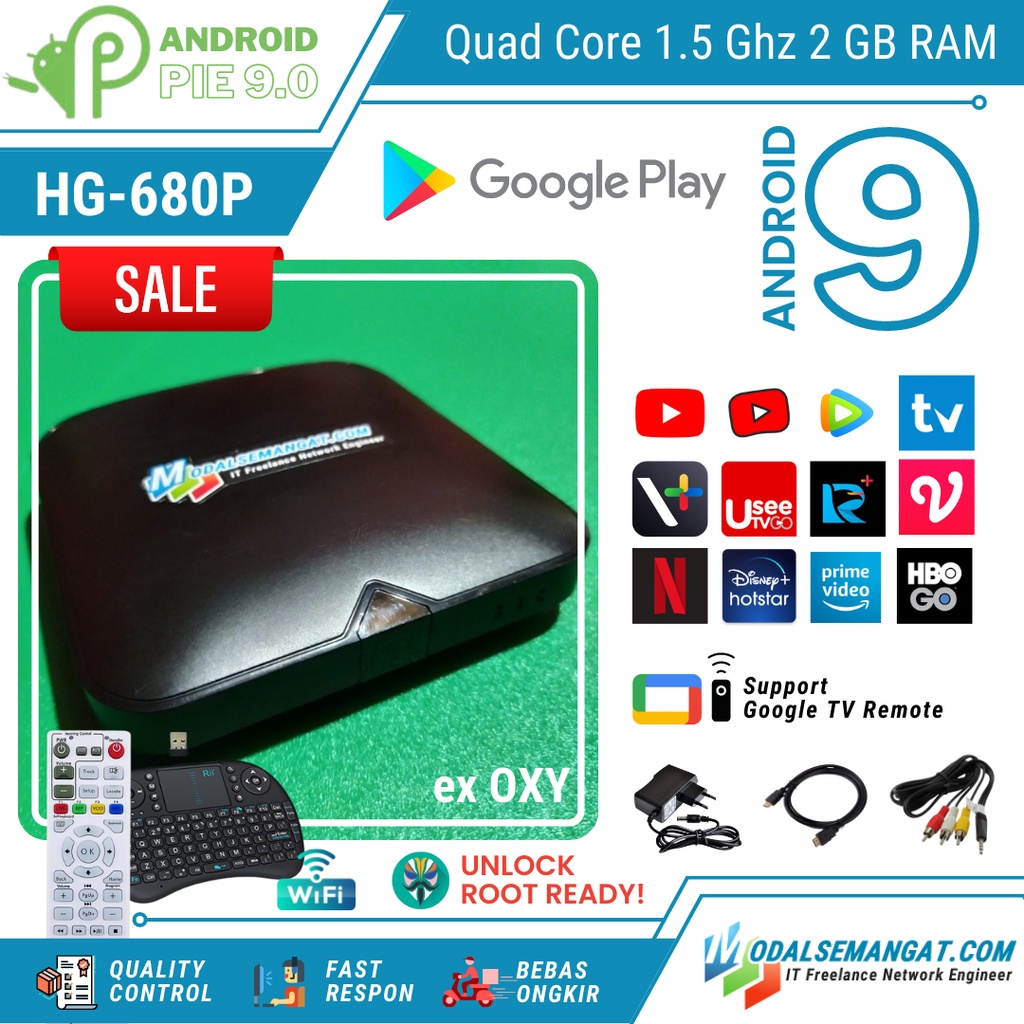 Jual Android TV Box OS 9 STB HG680P RAM 2GB UNLOCK & ROOT | Shopee ...
