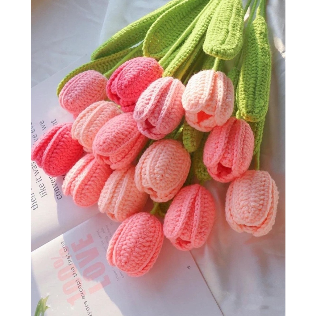 Jual BUNGA TULIP RAJUT | Shopee Indonesia