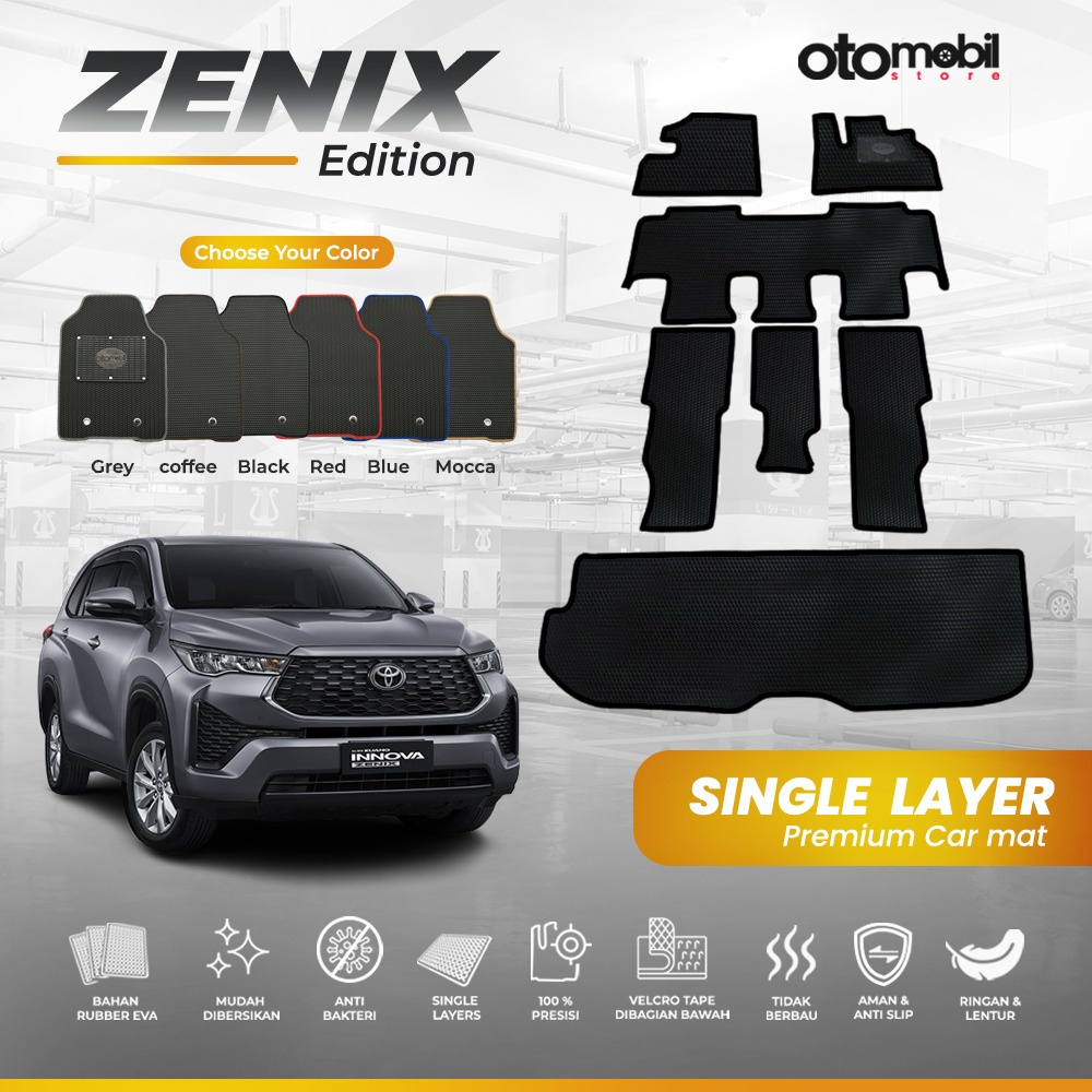 Jual Karpet Mobil Innova Zenix 2023 Terbaru Single Layer Rubber Eva Premium | Shopee Indonesia