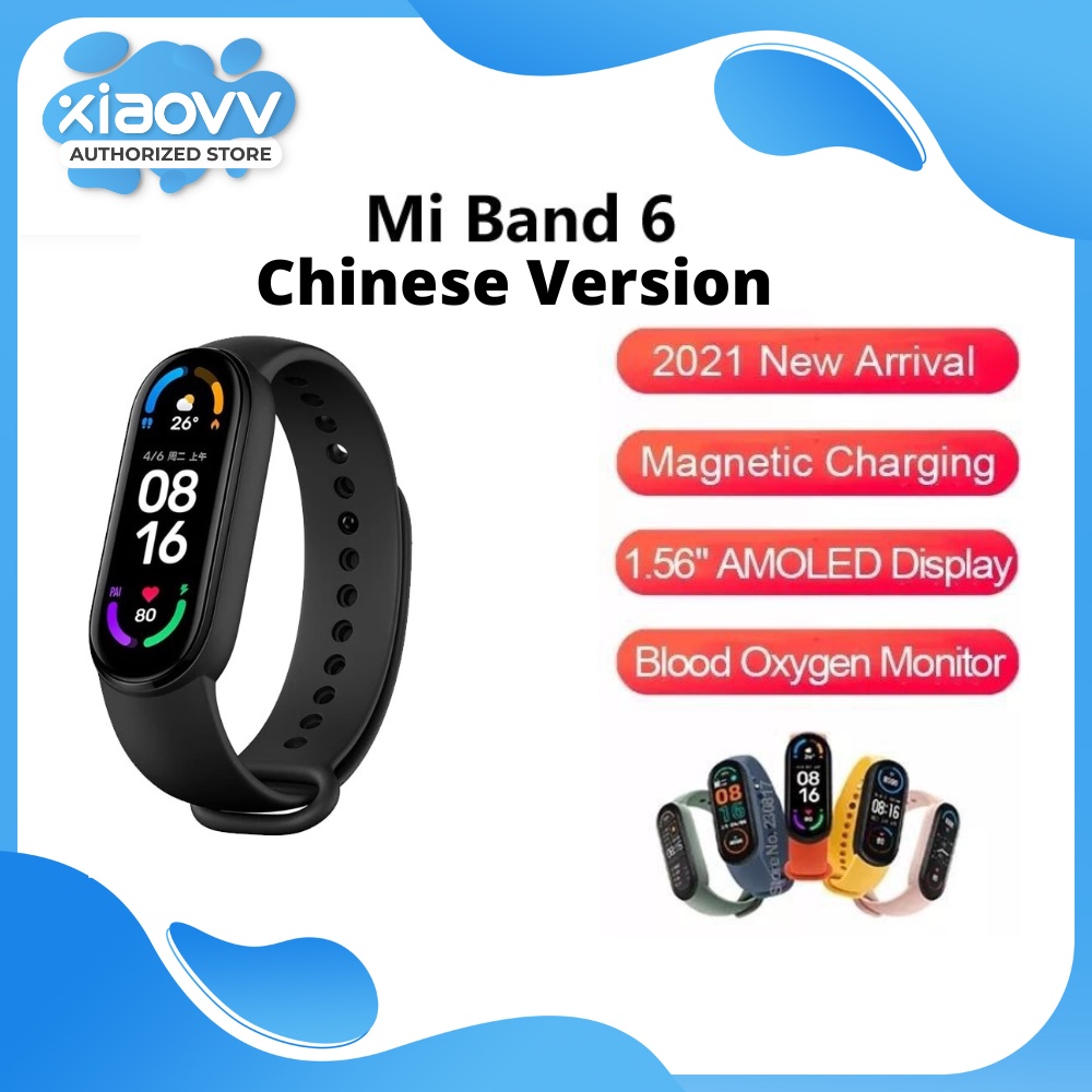 Jual Mi Band 6 China Version - Bisa Bhs Inggris AMOLED Full Screen ...