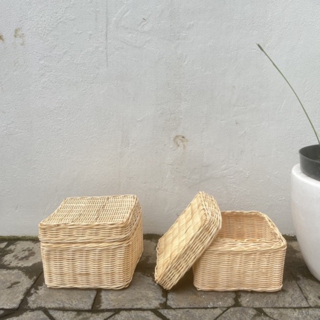 Jual Tempat penyimpanan rotan, Box rotan, Box kotak rotan, Tempat ...