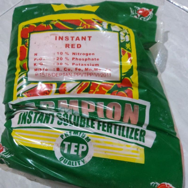 Jual Farmpion Red 10 20 30 Pupuk Majemuk Instan Fase Pertumbuhan Generatif 1 kg | Shopee Indonesia