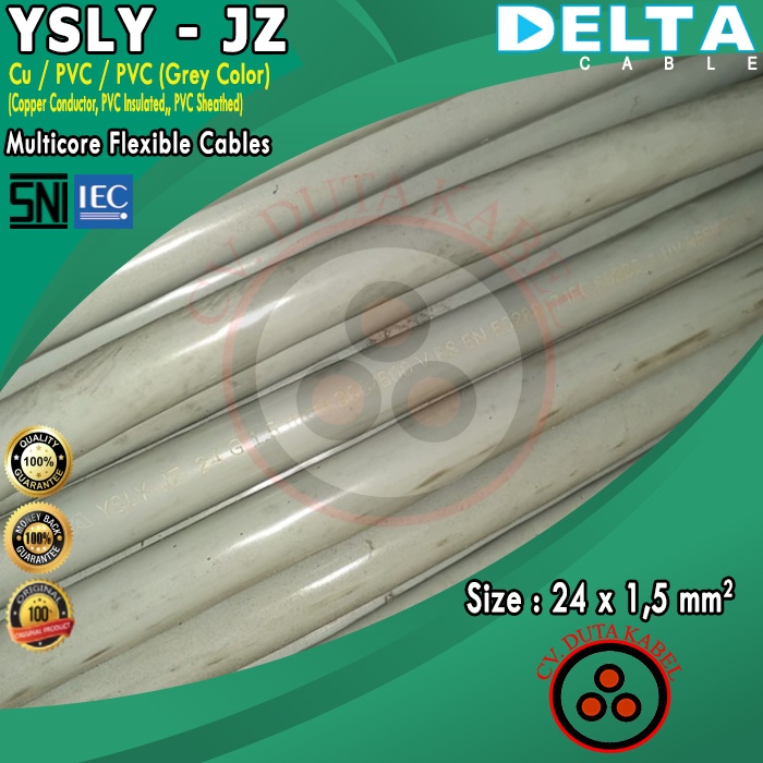 Jual Kabel YSLY-JZ 24x1,5 mm2 DELTA /24x1,5mm2/24x1.5 mm2/24x1.5mm2/24 x 1,5 mm2/24x1,5mm ...