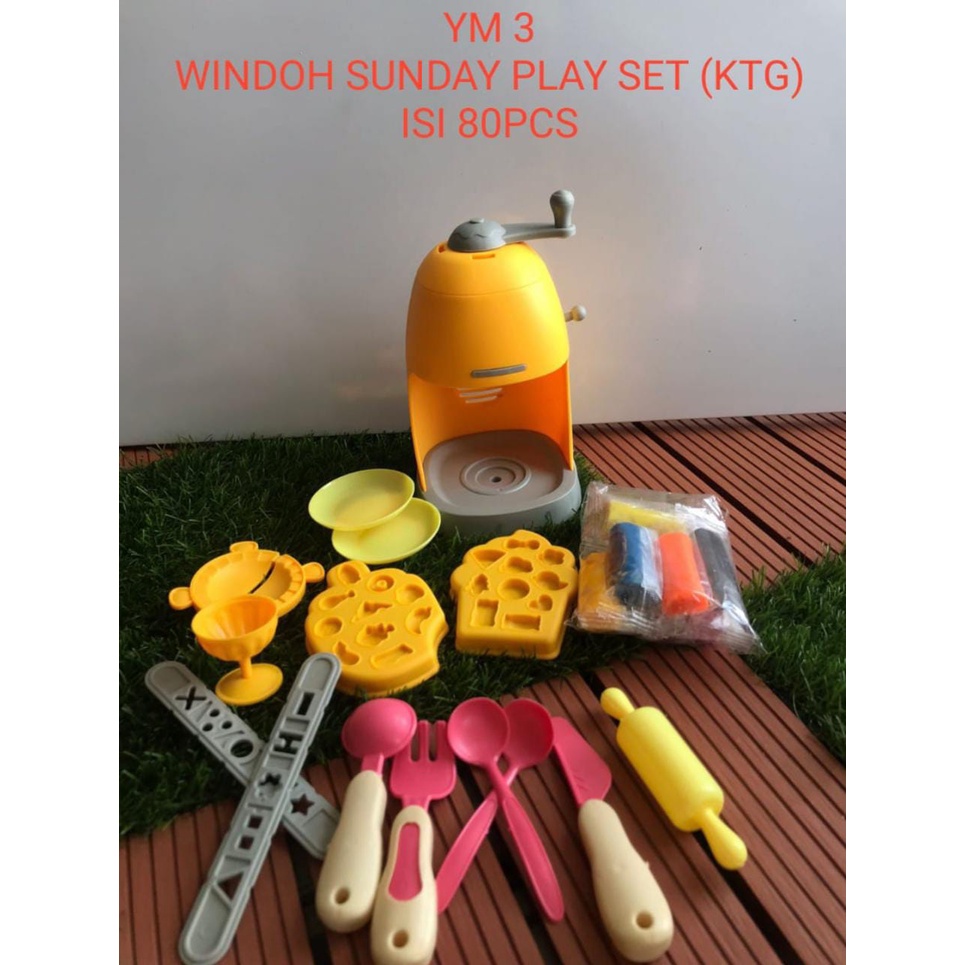 Jual Mainan Cetakan Playdough Ice Cream Noodle Maker Clay Plastisin ...