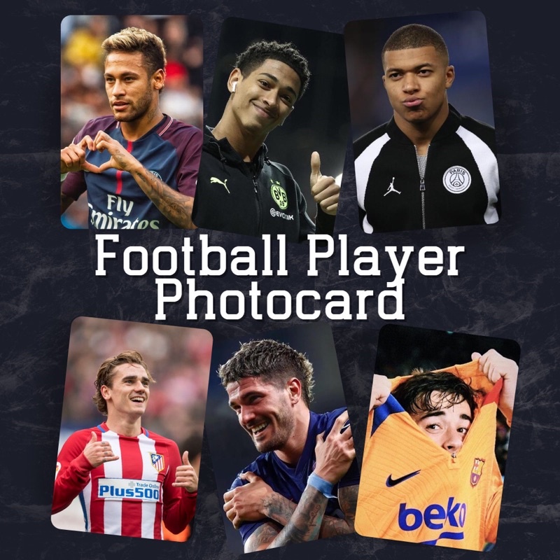 Jual Football player Photocard | Neymar Gavi Mbappe Jude DePaul ...