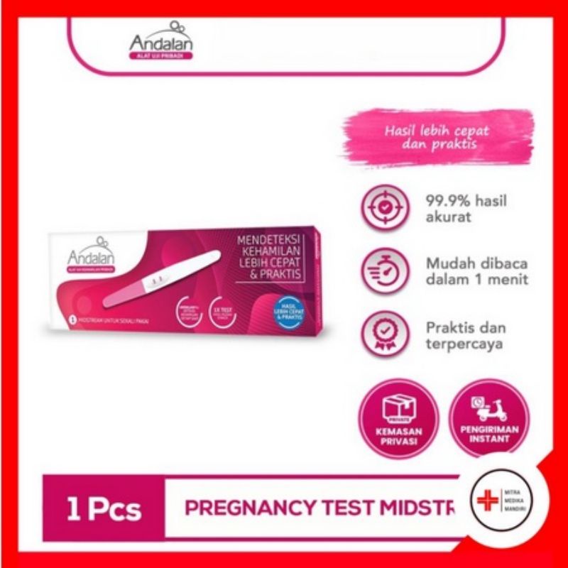 Jual testpack andalan midstream tepat akurat sensitif | Shopee Indonesia