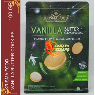 Jual Krisma Food Vanilla Butter Cookies Kukis Krim Rasa Vanilla 100 gr ...