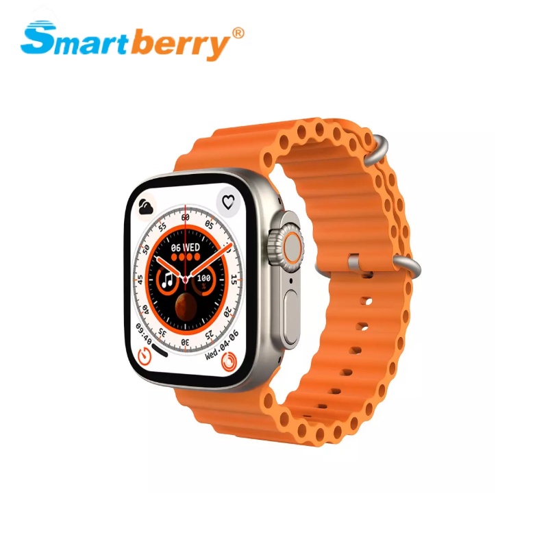 Jual SMARTBERRY SMARTWATCH S8 PRO konsumsi daya ultra rendah chip detak ...