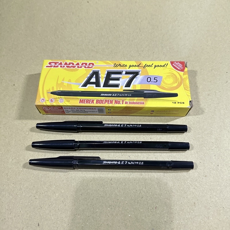 Jual Pulpen Ballpoint Standard AE7 Alfatip isi 12 pcs | Shopee Indonesia