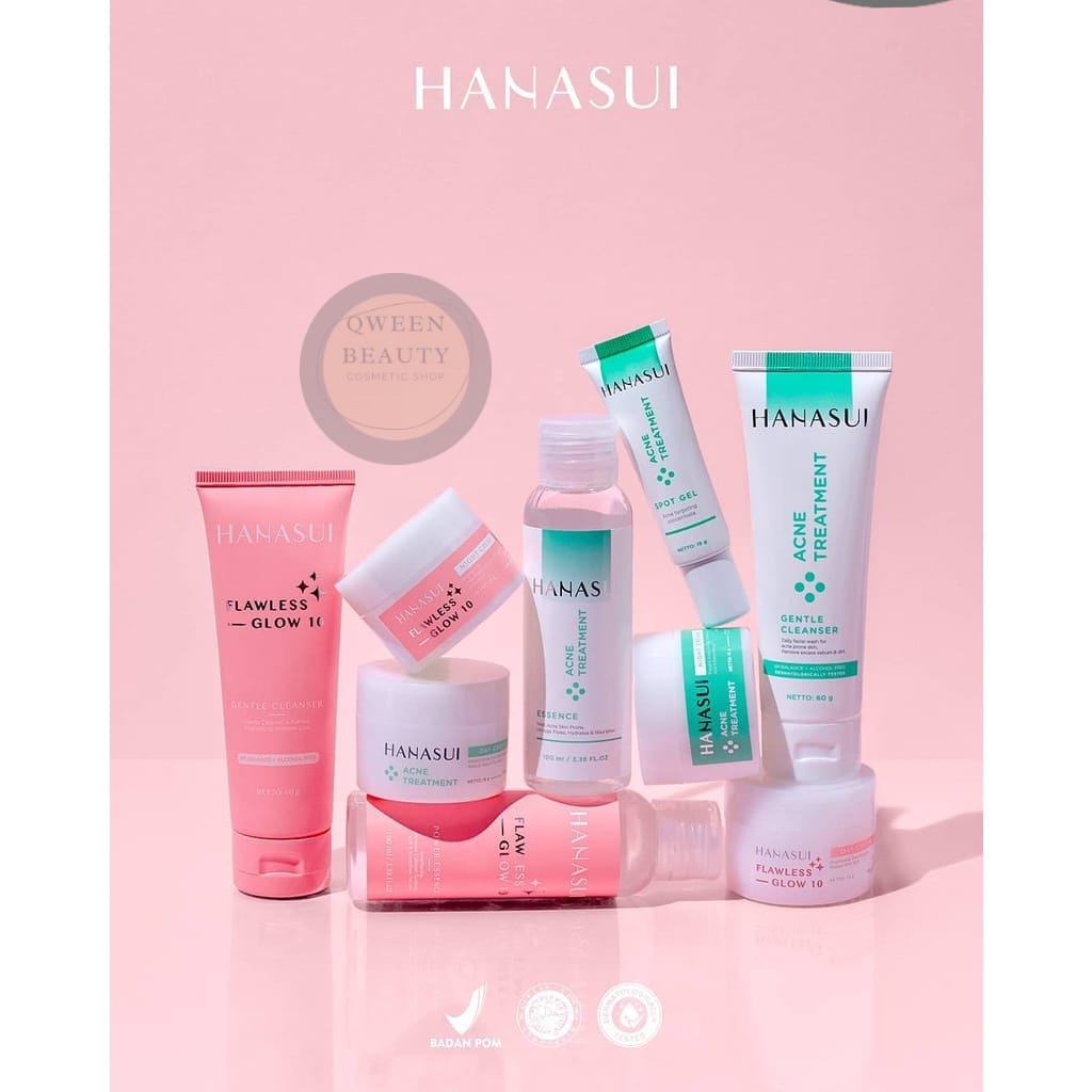 Jual HANASUI Flawless Glow 10 & Acne Treatment Series Set | Shopee ...