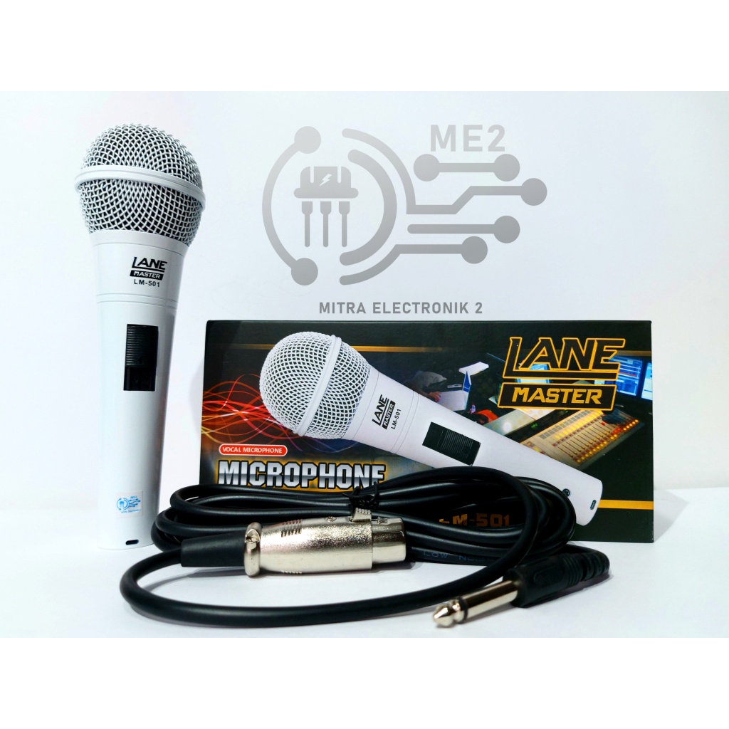 Jual Microphone Line Master Bodi besi Mic Vocal bodi besi LM 501 ...