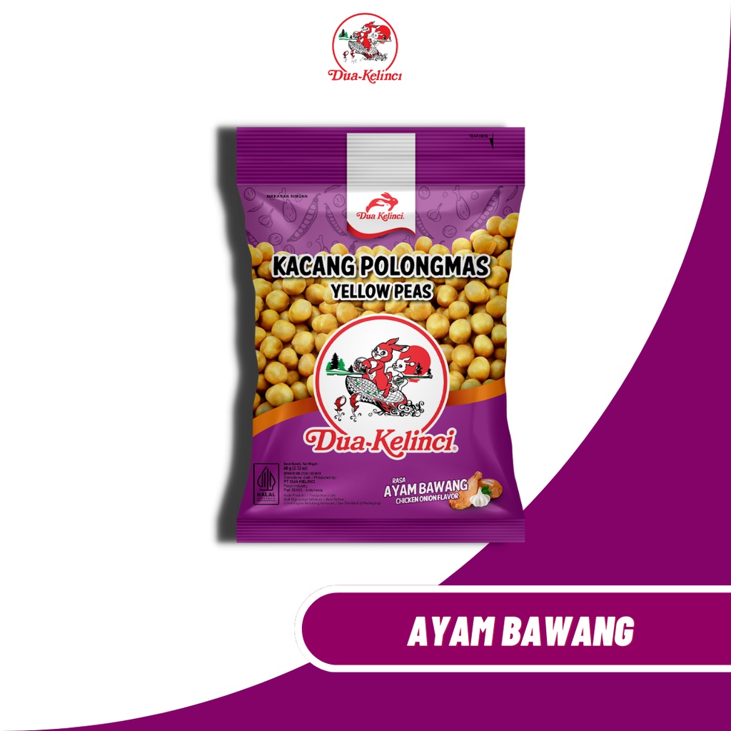 Jual DUA KELINCI Kacang Polong - Ayam Bawang (60gr) | Shopee Indonesia