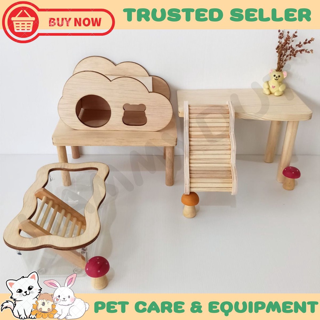 Jual Set Perlengkapan Dekorasi Kandang Meja Platform Tangga Jembatan ...