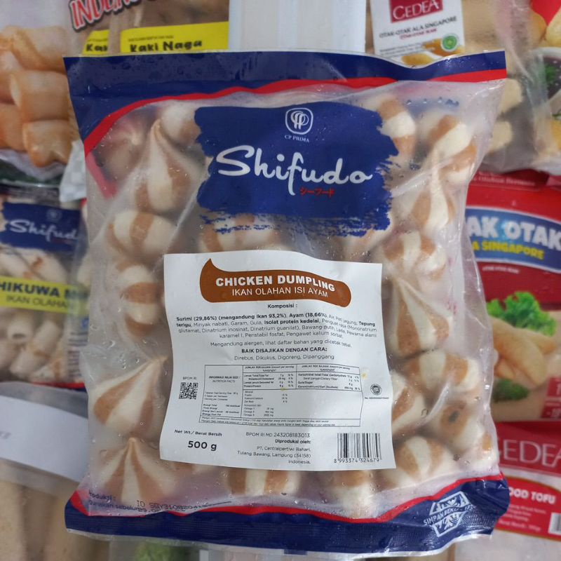 Jual Shifudo Dumpling Ayam Olahan Ikan Isi Ayam 500g | Shopee Indonesia