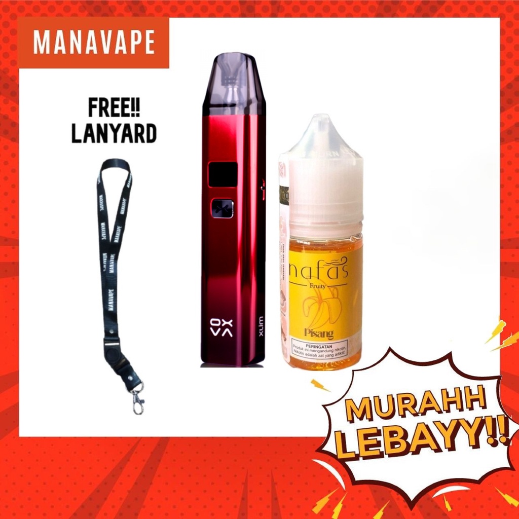 Jual OXVA XLIM V2 POD AUTHENTIC + LIQUID NAFAS PODS FRIENDLY 30ML FREE ...