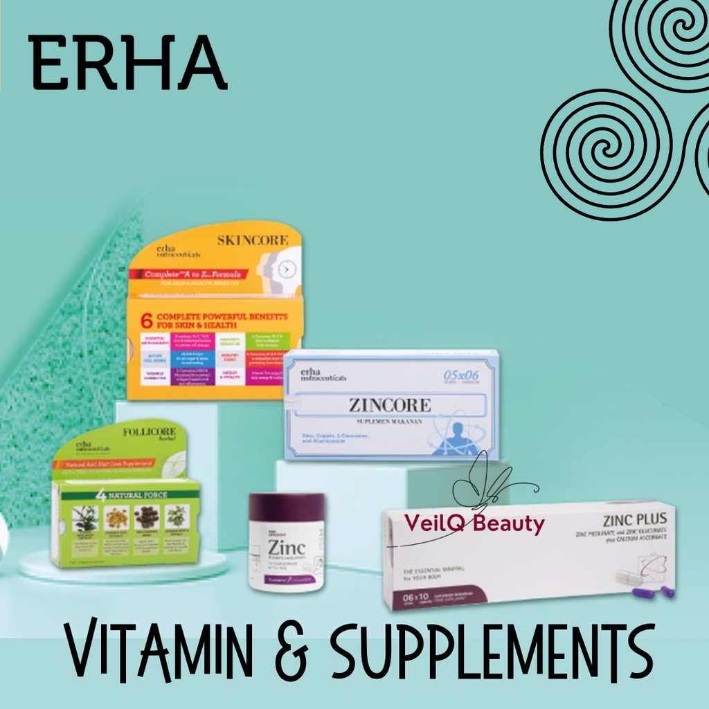Jual ERHA Skincore Zincore Follicore Vitamin & Supplement Kesehatan ...