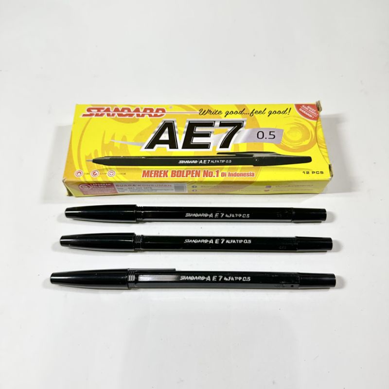 Jual Pulpen Ballpoint Standard AE7 Alfatip isi 12 pcs | Shopee Indonesia