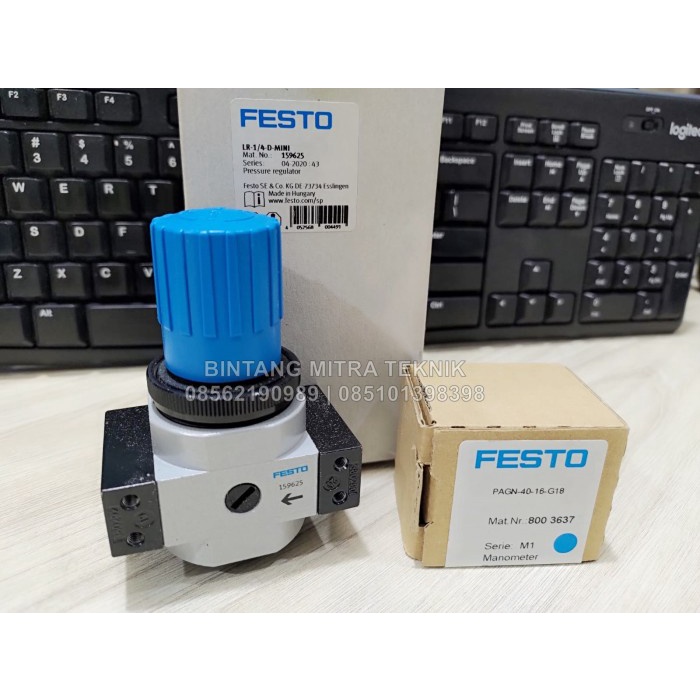 Jual AIR REGULATOR FESTO LR-1/4-D-MINI Part No 159625 | Shopee Indonesia