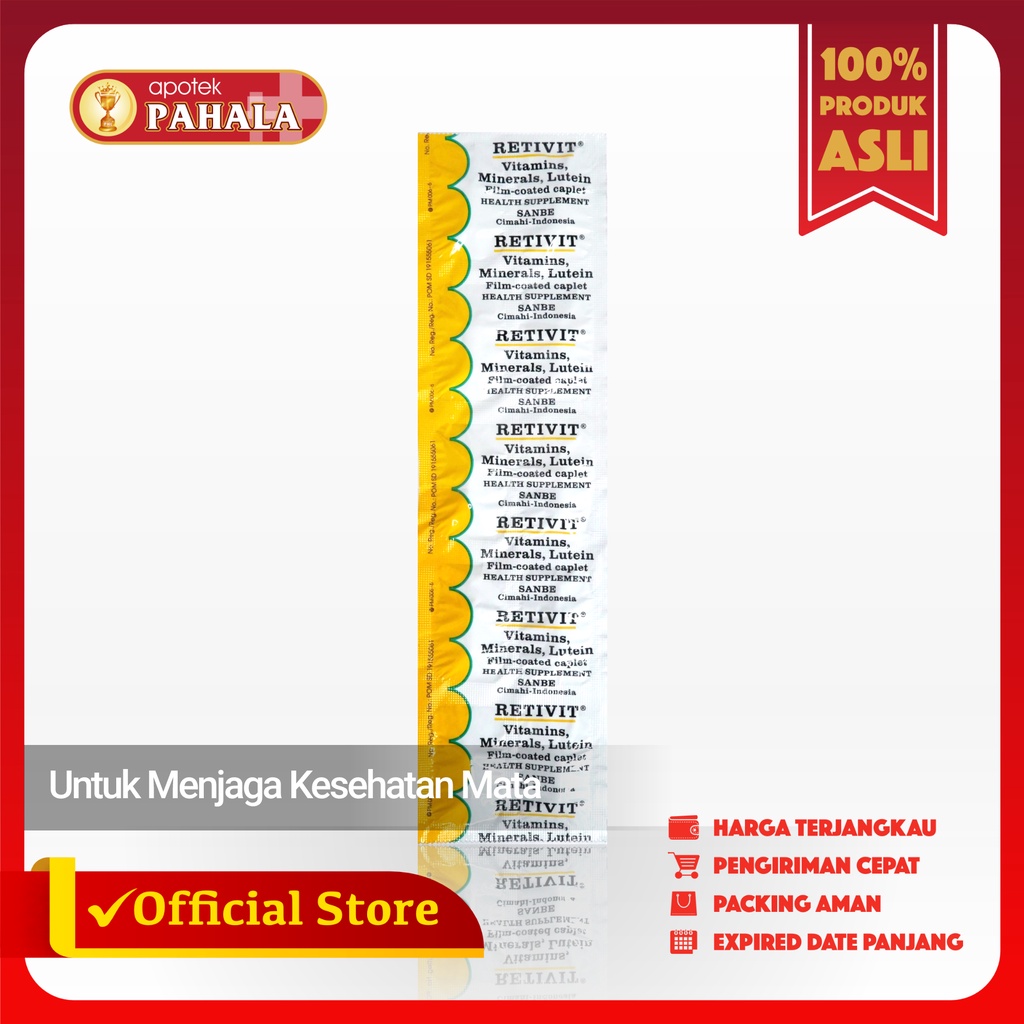 Jual Retivit dan Retivit plus 1 Strip Isi 10 Tablet | Menjaga Kesehatan ...