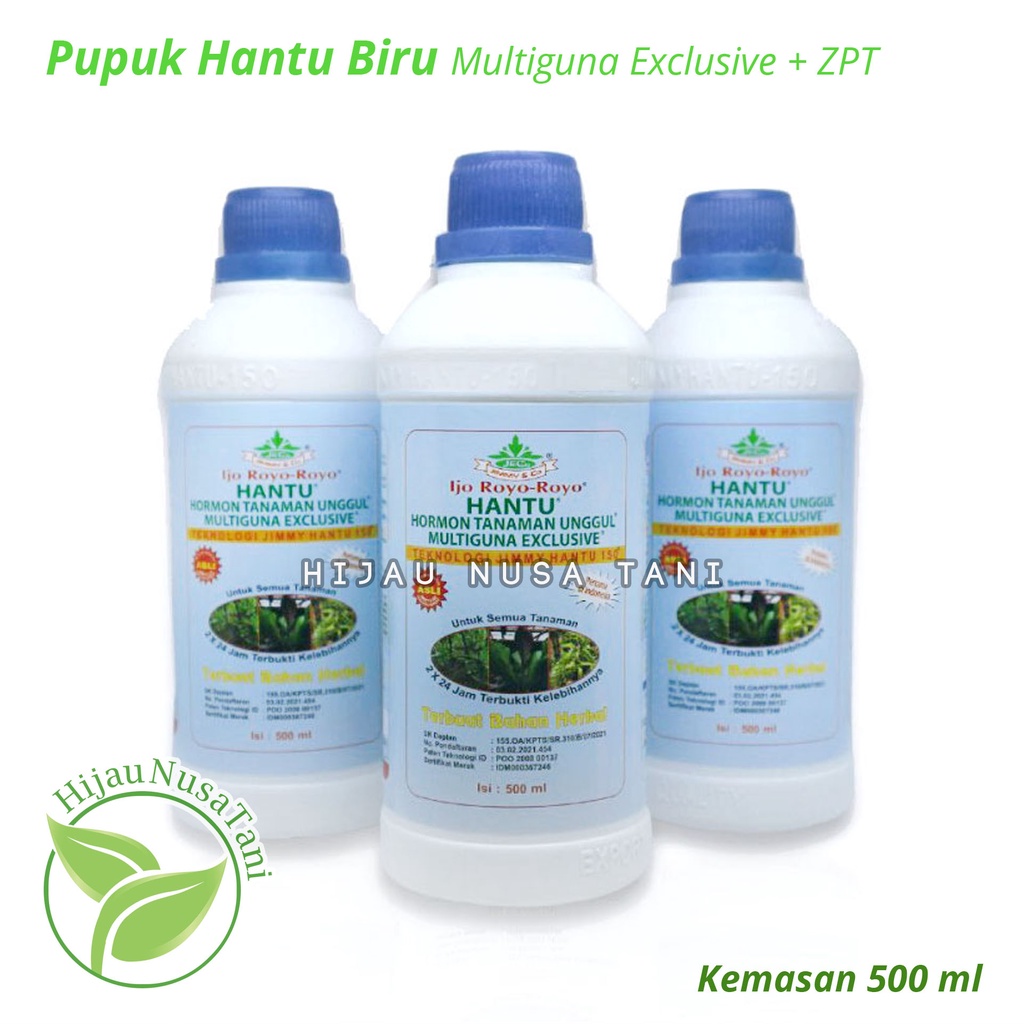Jual Pupuk HANTU 500 ml Multiguna Eksklusif - Organik Cair POC ZPT ...