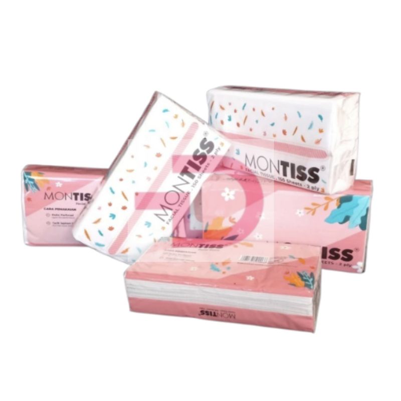 Jual Tissue Tisu MONTISS 150 Sheets 2ply tisu wajah | Shopee Indonesia