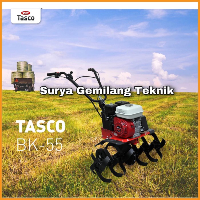 Jual Tasco Bk-55H Engine Tiller / Mesin Pembajak Ladang / Mesin Teraktor | Shopee Indonesia