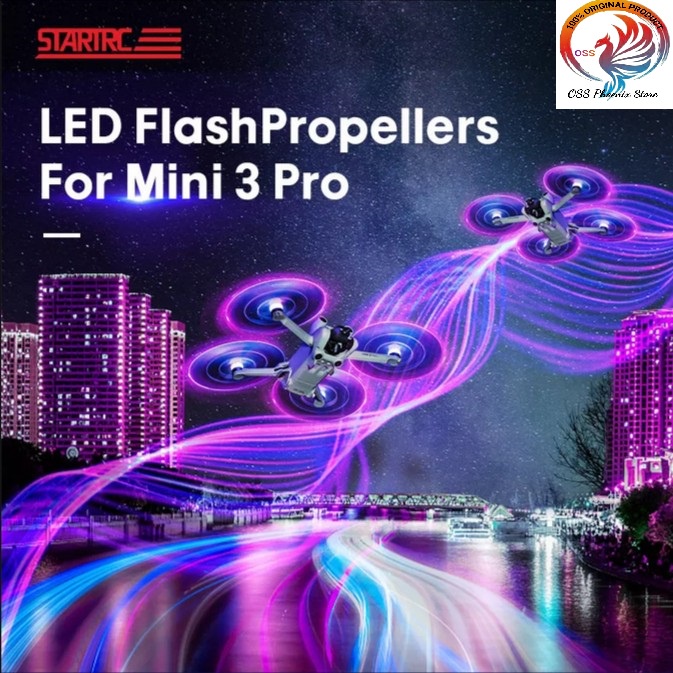 Jual LED Flash Lighting Propeller STARTRC 2 Pairs Colorful LED Flash Lighting Propeller DJI Mini ...
