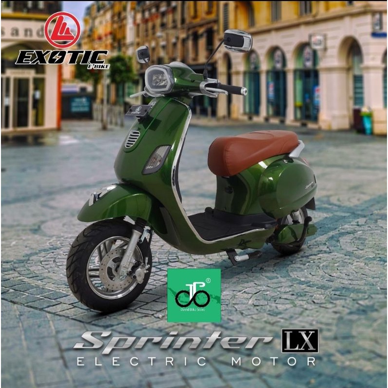Jual Sepeda Motor Listrik Exotic Sprinter LX model Vespa (L X) | Shopee ...