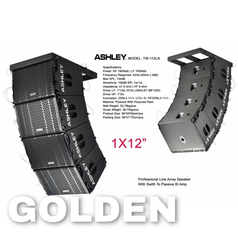 Jual Speaker Line Array Ashley TW 112LA Original 12 inch ASHLEY TW 112 ...